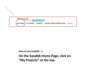 How to use easybib | PPT