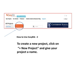 How to use easybib | PPT