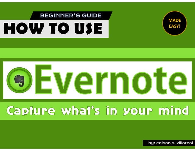 [Made Easy] How to use Evernote - Tutorial | PPT