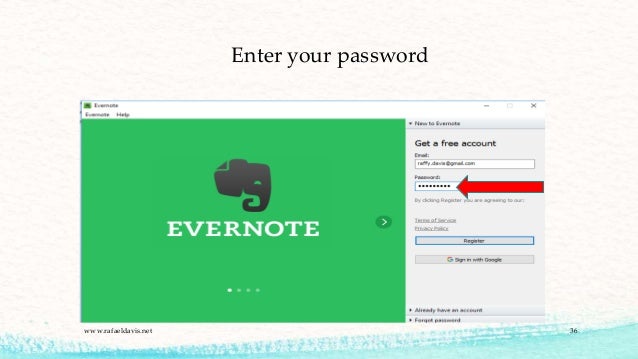 How to type in evernote windows - bimpo