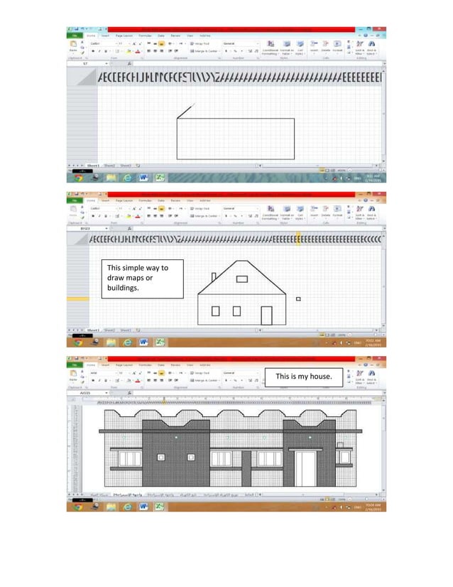 How to use excel file to draw maps , buildings or some thing else | PDF