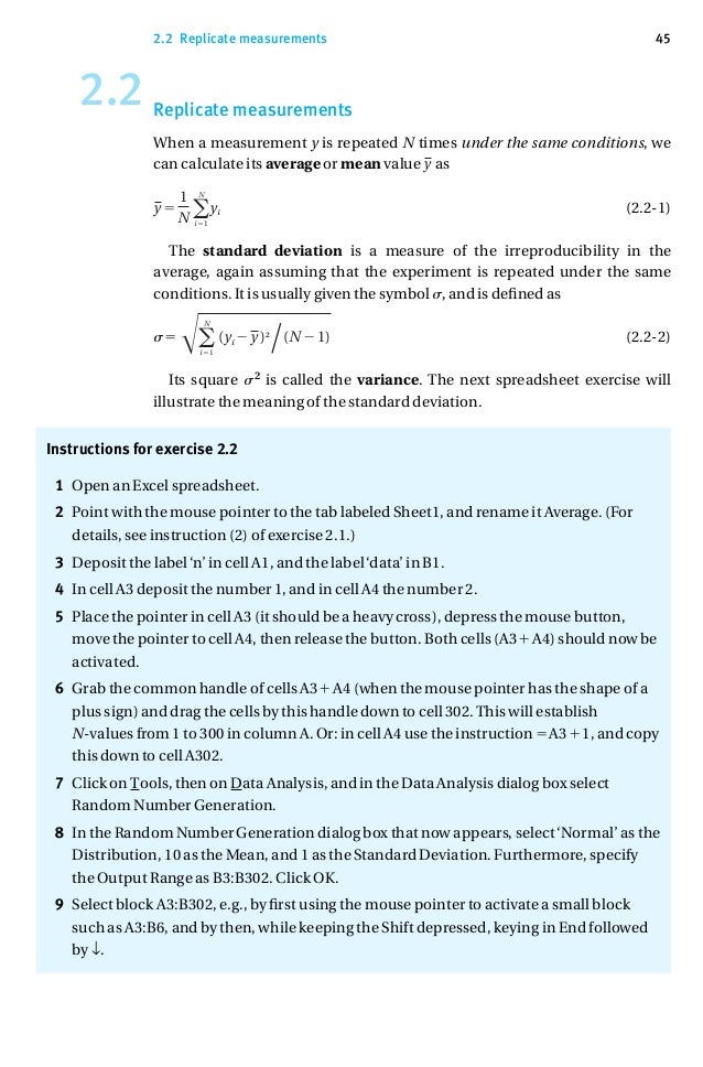 How To Use Excel In Analytical Chemistry And In General Scientific Da