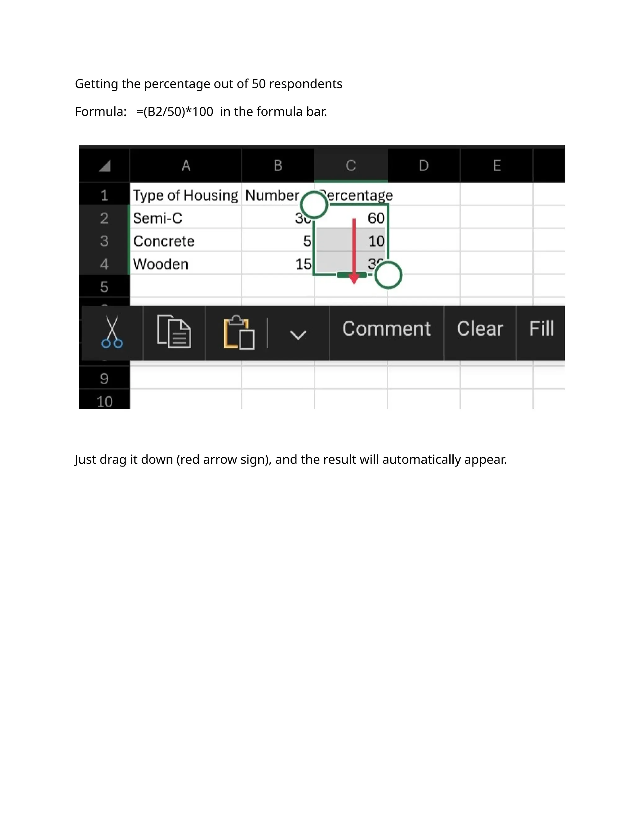 How to use Excel Using Android of Getting the Average, percentage, and chartdocx | PDF