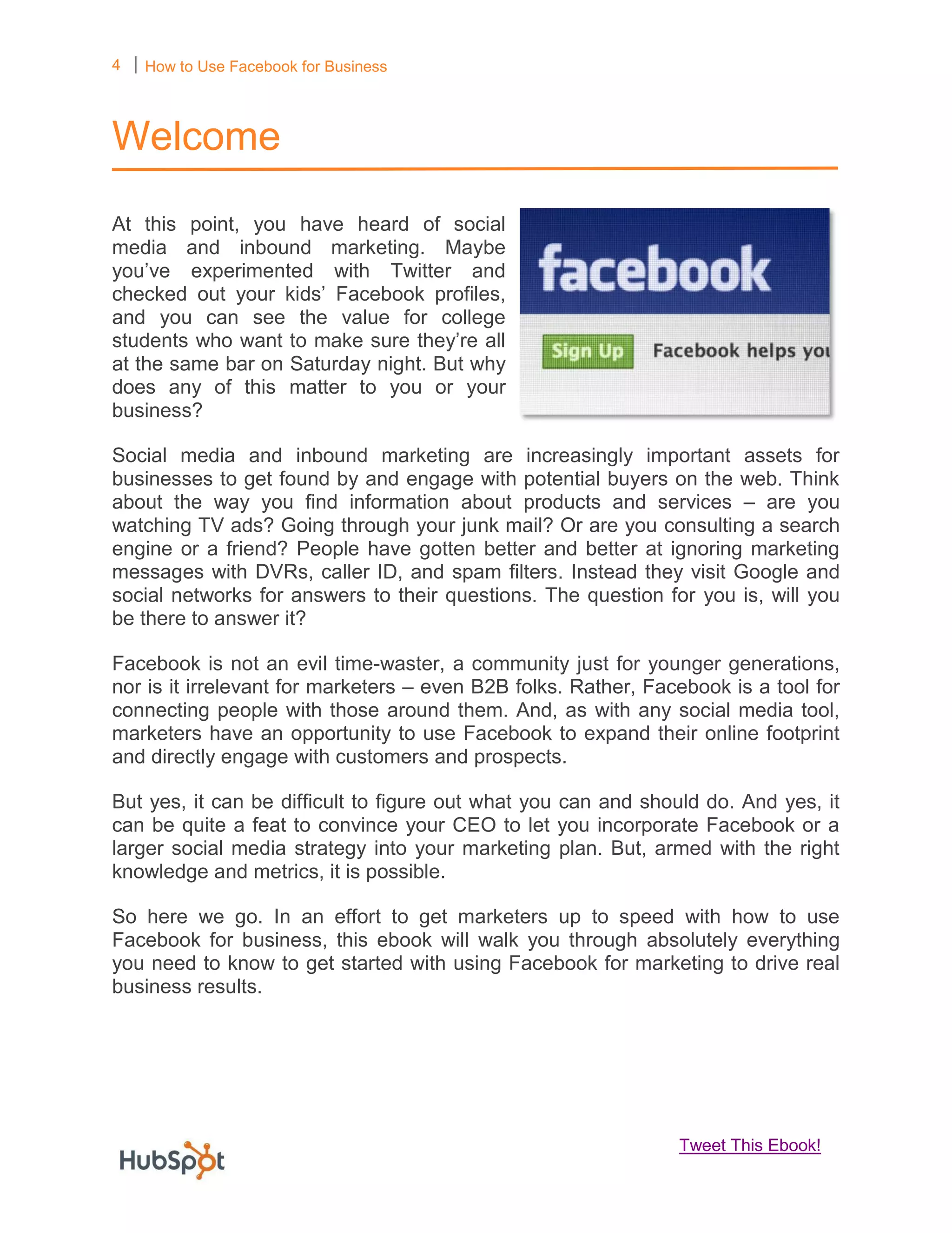 How To Use Facebook For Business | PDF