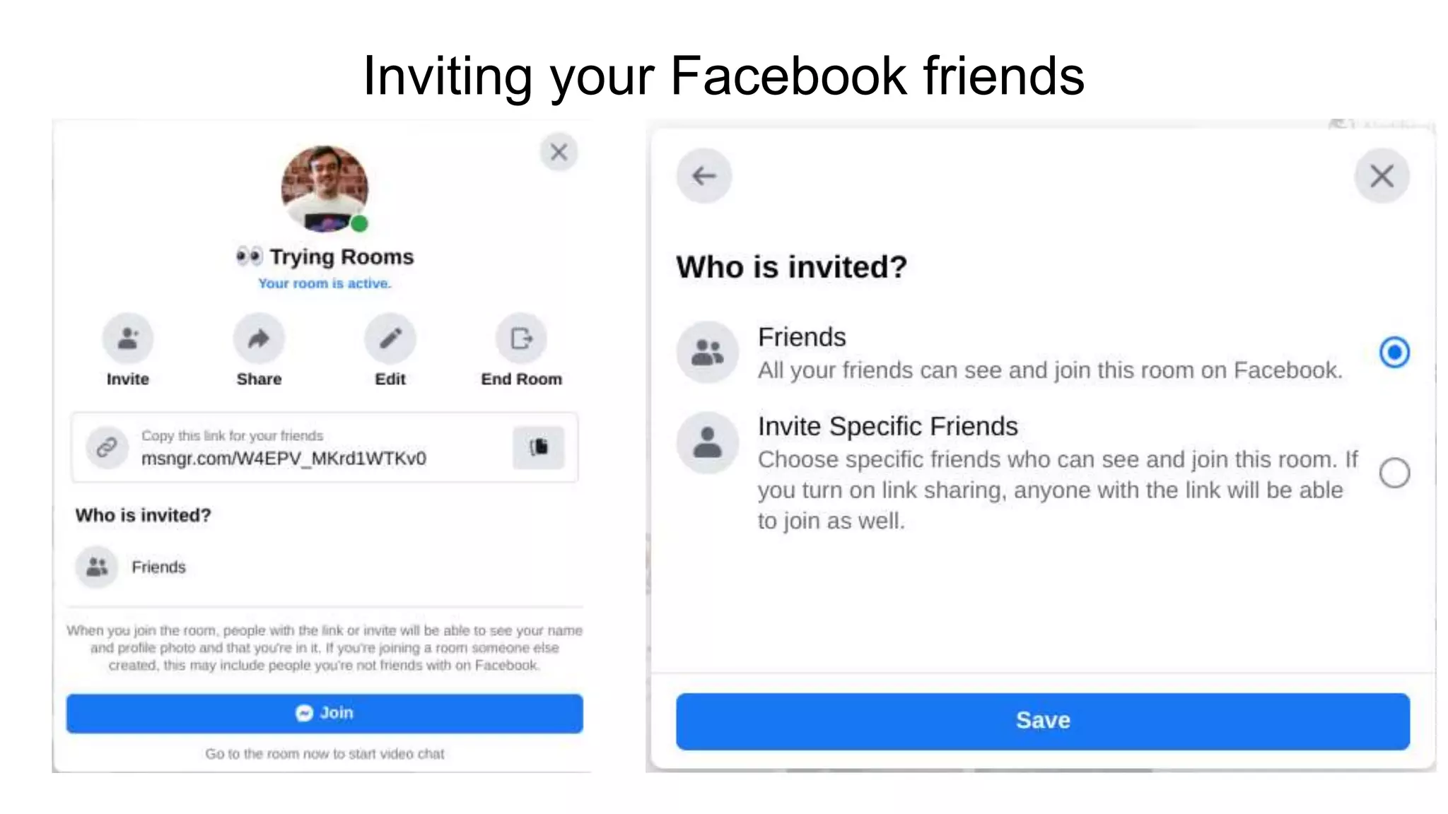 How to use facebook rooms | PPTX | Web Conferencing | Computer Software and Applications