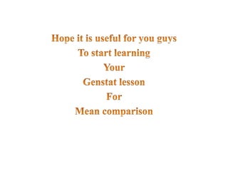How to use genstat | PPTX