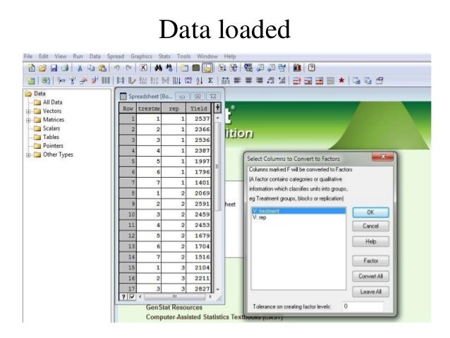 How To Use Genstat