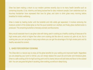 How to use ghee | PDF | Cooking | Food & Drink