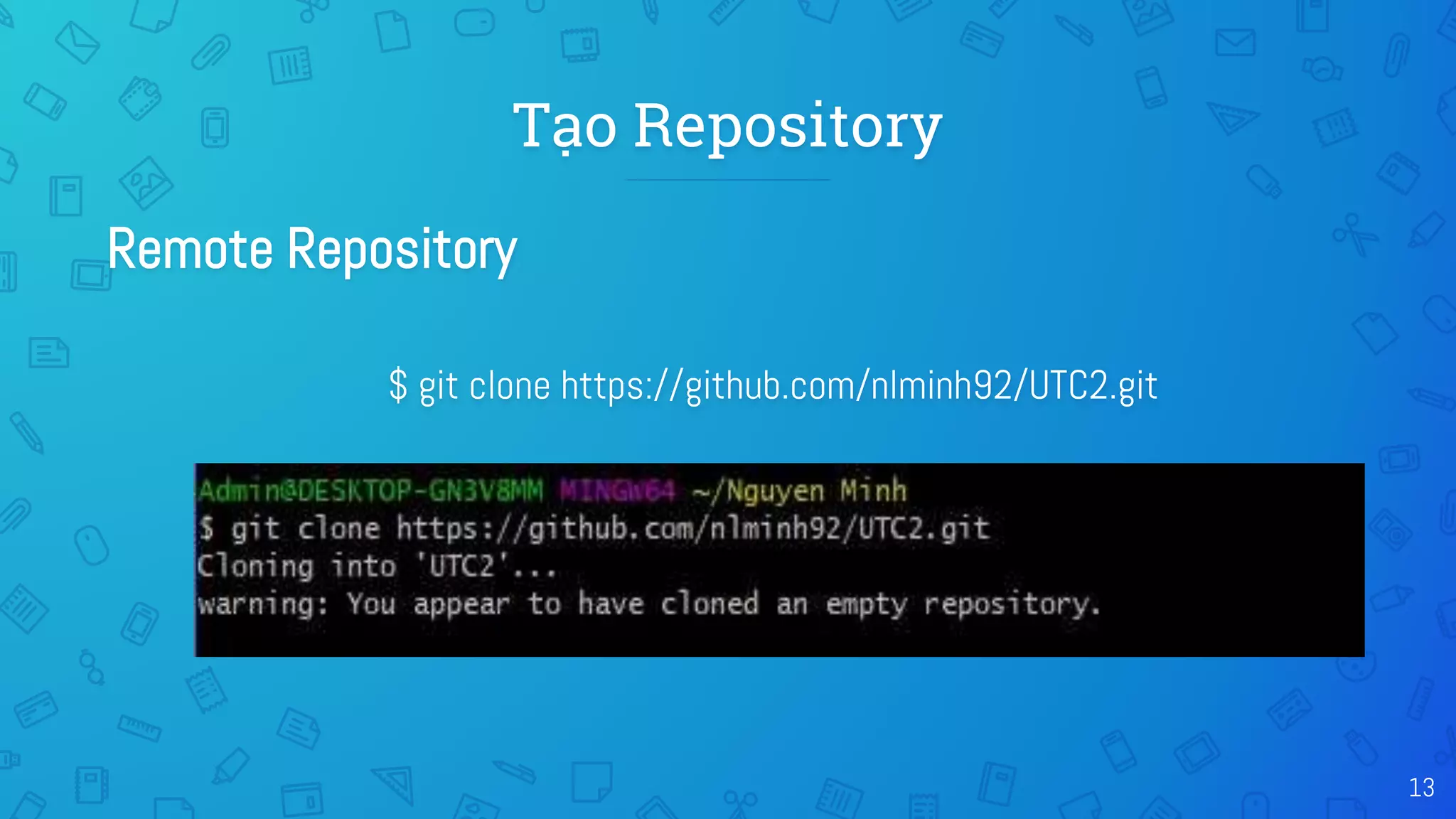 Ứng dụng Git/Github trong hoạt động nhóm cho sinh viên CNTT | PPTX