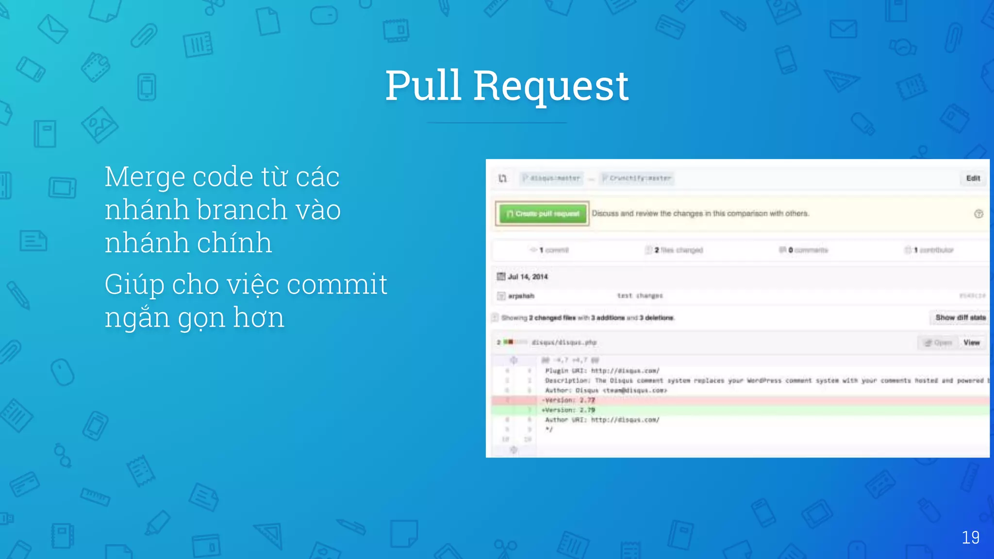 Ứng dụng Git/Github trong hoạt động nhóm cho sinh viên CNTT | PPTX