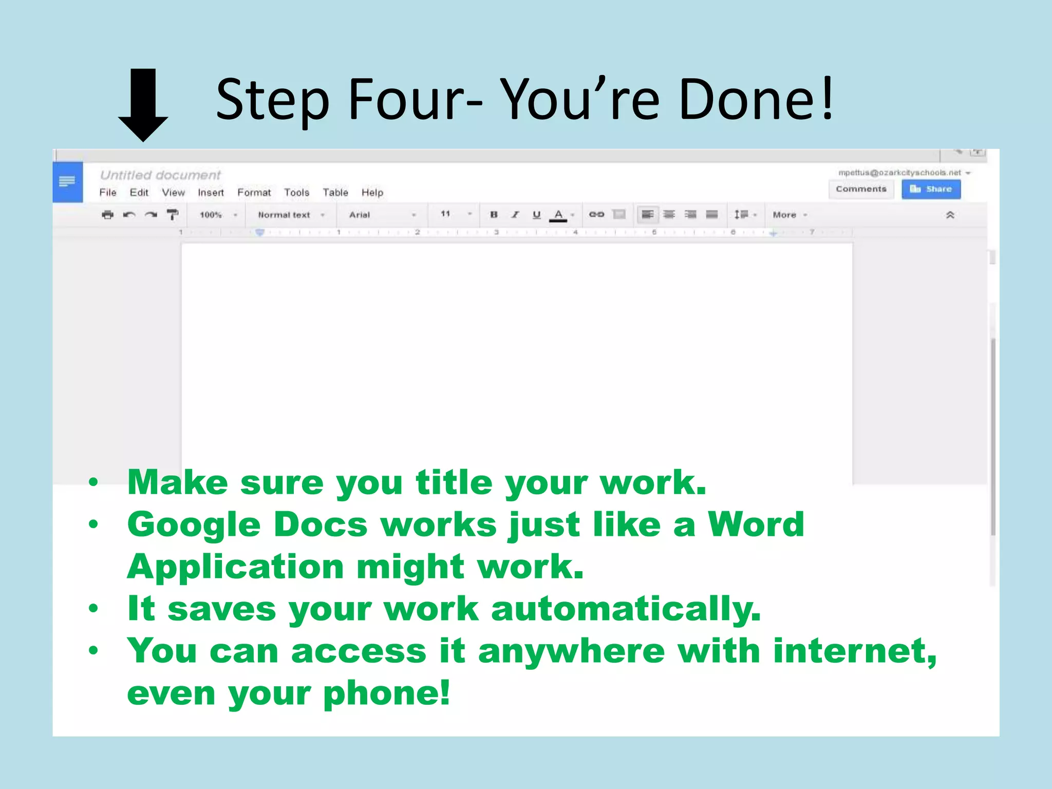 How to use Google Docs | PPT