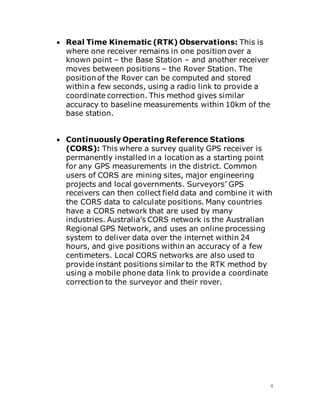 How to use GPS and GIS in Surveying - Report | DOCX