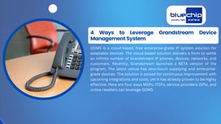 How to Use Grandstream Device Management System | PPTX | Cloud ...