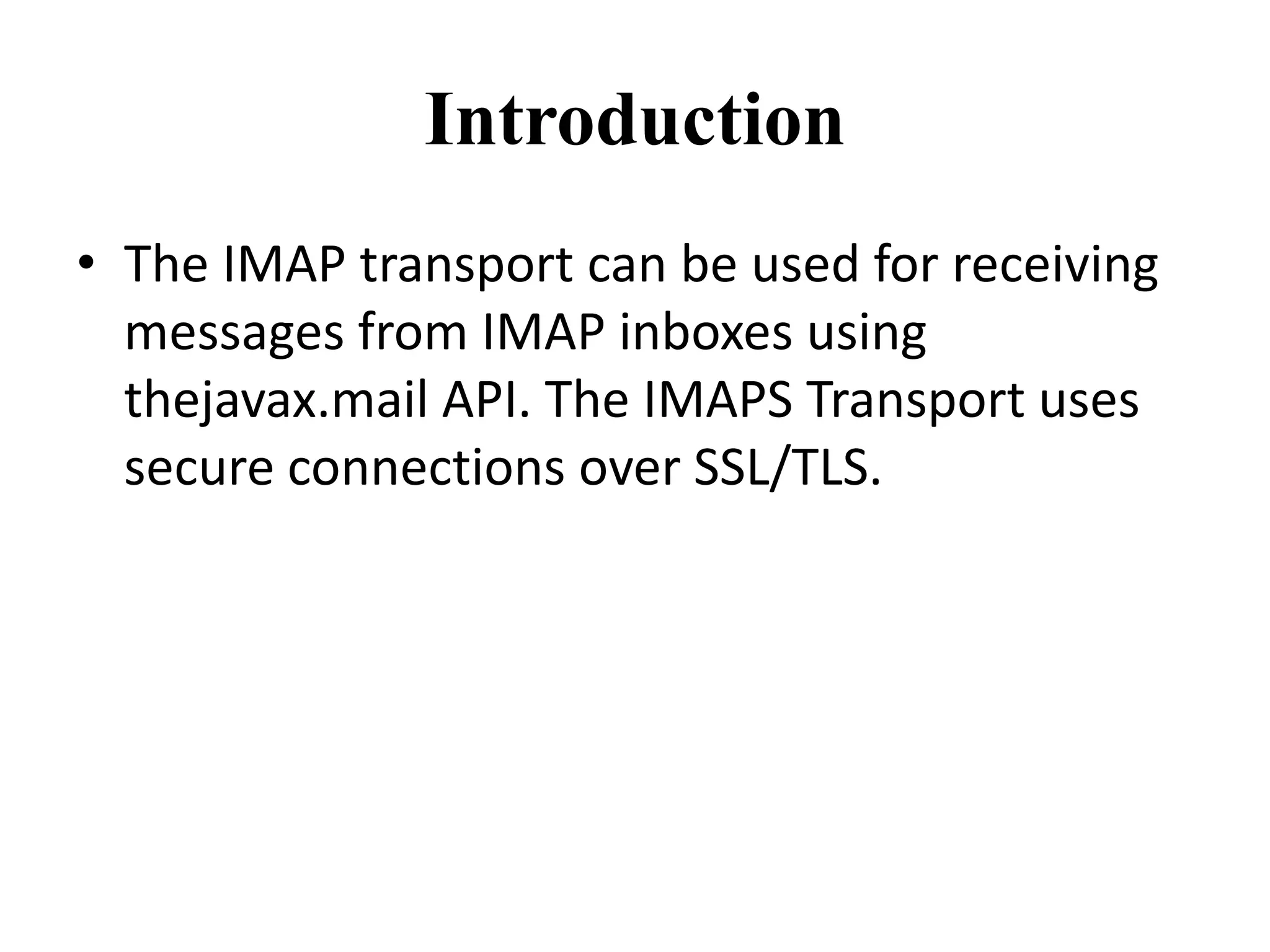 How to use IMAP endpoint | PPT