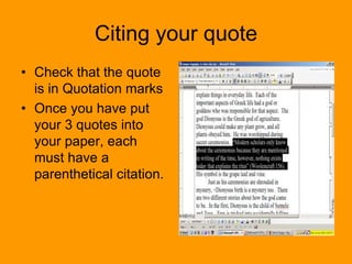 How to use in text citation 2010 2011 | PPTX
