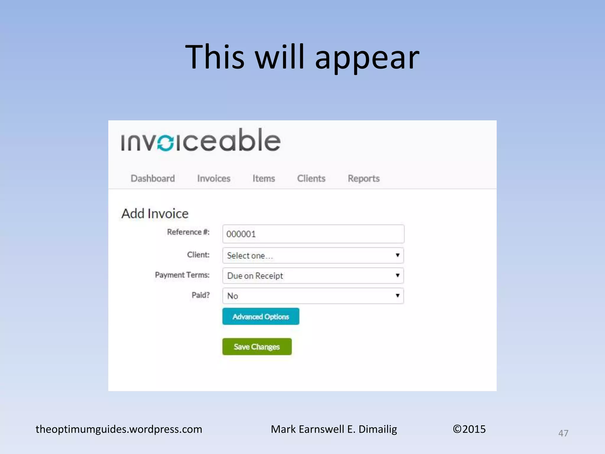 How to use invoiceable | PPT