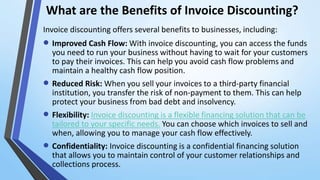 How to Use Invoice Discounting to Manage Your Business Risks | PPT