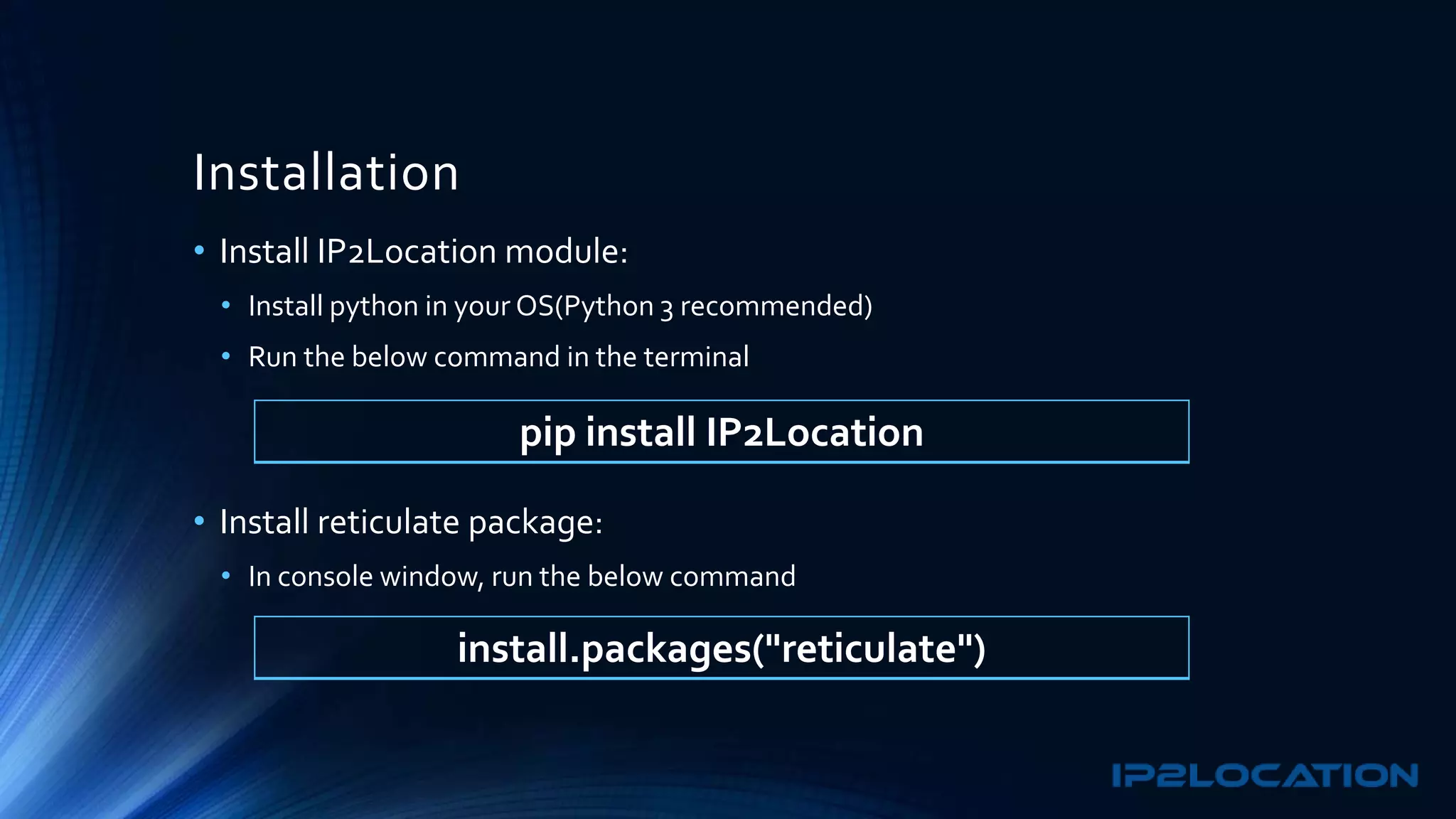 How to use ip2 location in r language | PPT