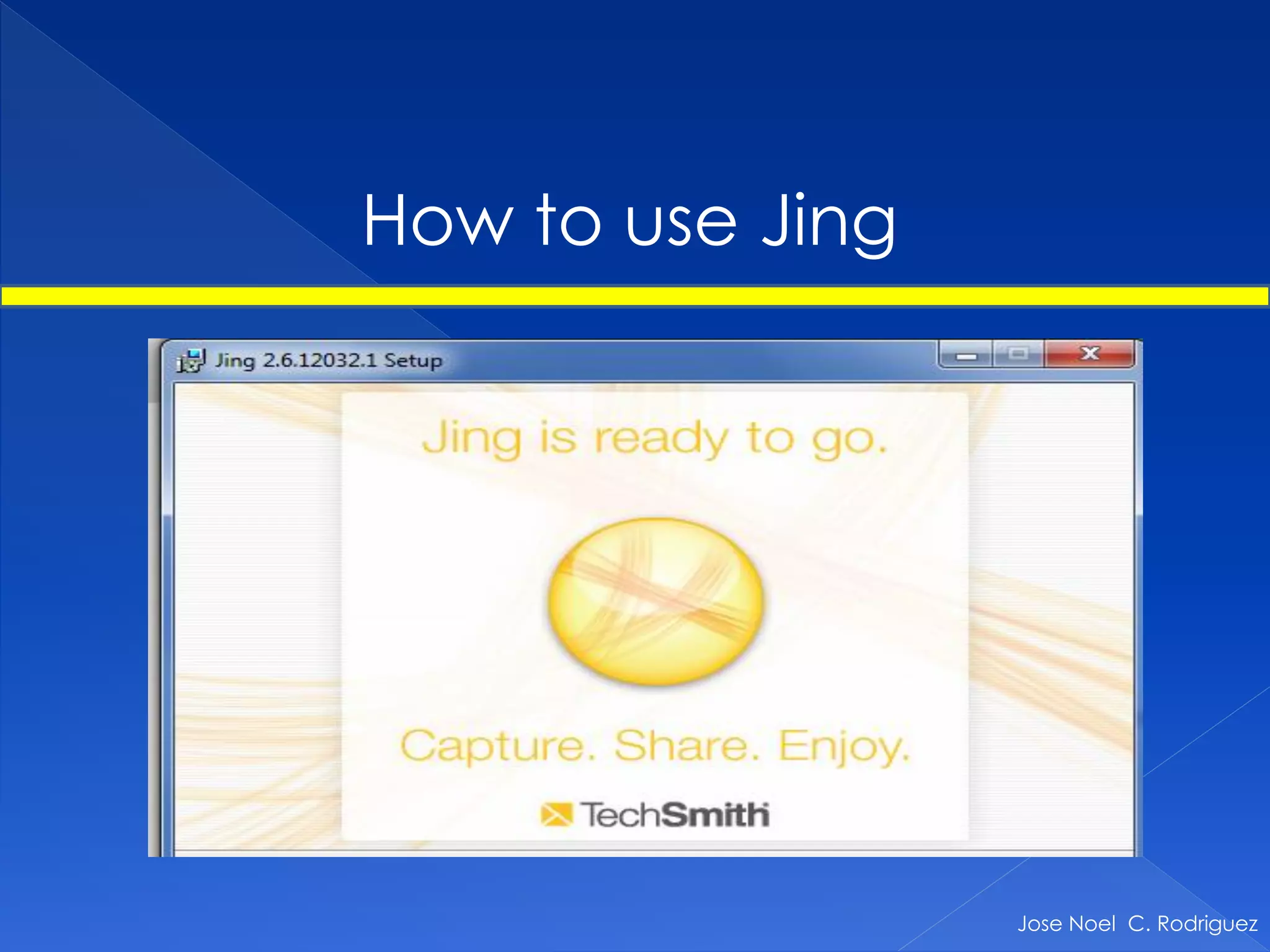 How to use jing | PDF