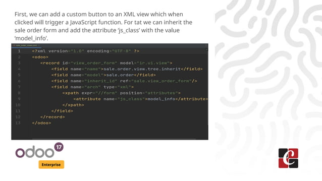 How to Use JS Class in Form Views in Odoo 17 - Odoo 17 Slides | PPT