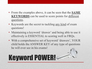 How to use keywords | PPT