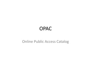 How to use Insignia Library OPAC | PPT