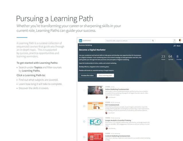 How to use LinkedIn Learning | PDF | Internet for Beginners | Internet