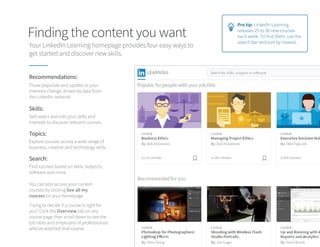 How to use LinkedIn Learning | PDF | Internet for Beginners | Internet
