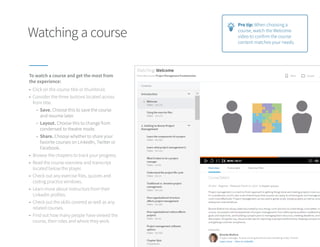 How to use LinkedIn Learning | PDF | Internet for Beginners | Internet