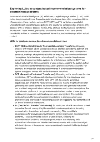 How to use LLMs for creating a content-based recommendation system for entertainment platforms.pdf