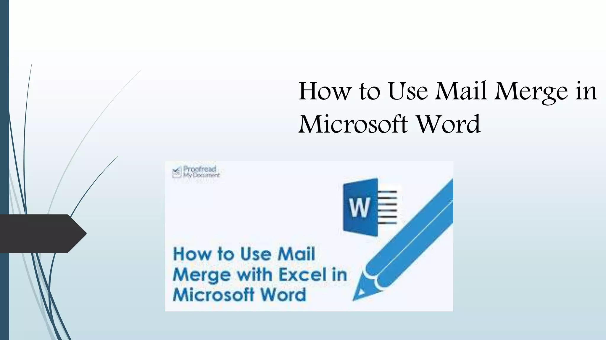 How to Perform a Mail Merge in Microsoft Word (39 | PPT