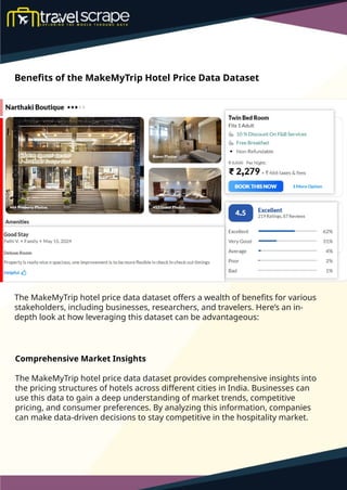 How to Use MakeMyTrip Hotel Price Data Dataset for Maximum Benefits.pptx