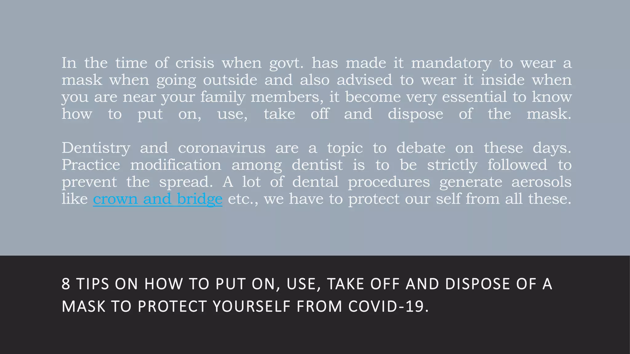 How to use mask | PPTX