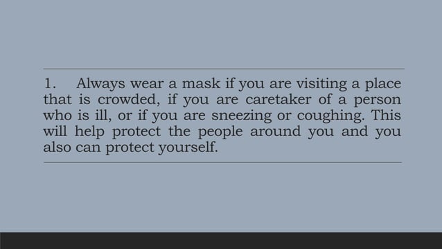 How to use mask | PPT