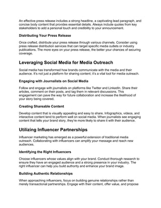 How to Use Media Outreach Methods to Impact Authority.docx | Social ...