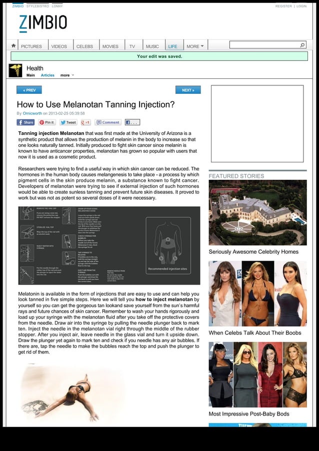 How to use melanotan tanning injection | PDF