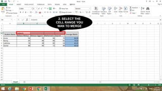 How to use merge in excel | PPTX