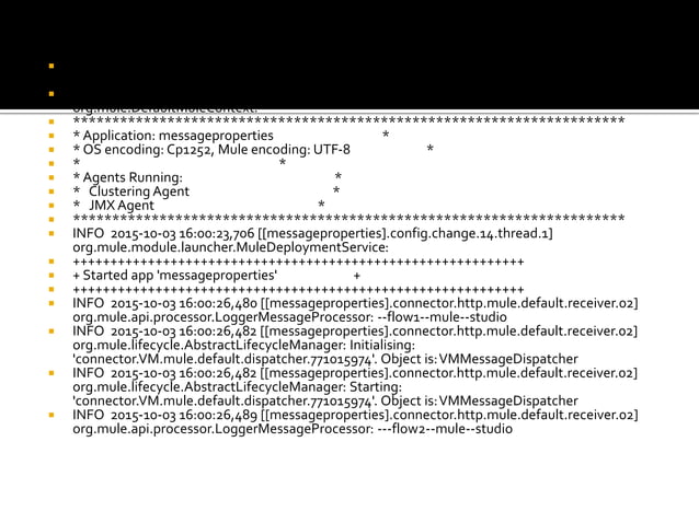 Message properties component in mule | PPT