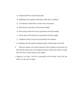 How to use microscope (basic biology) unm | DOC