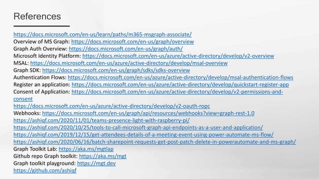 How to use Microsoft Graph in your applications | PPT
