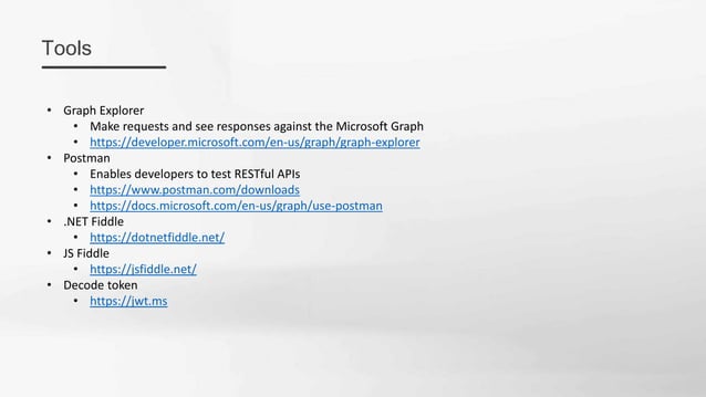 How to use Microsoft Graph in your applications | PPT