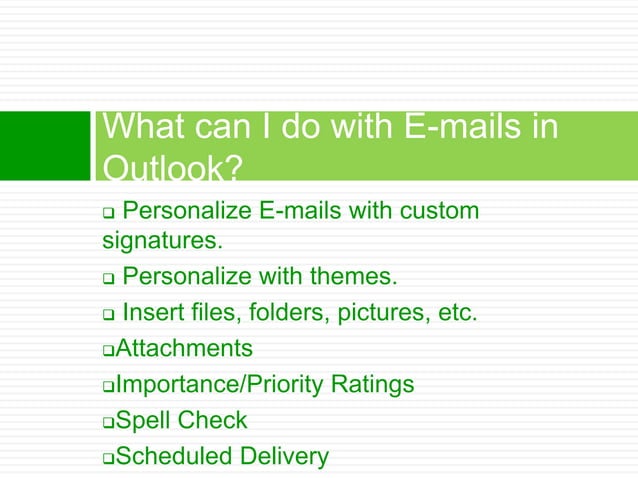 How_To_Use_Microsoft_Outlook.pptx | Email | Internet