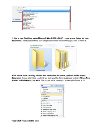 How to use microsoft word | DOCX