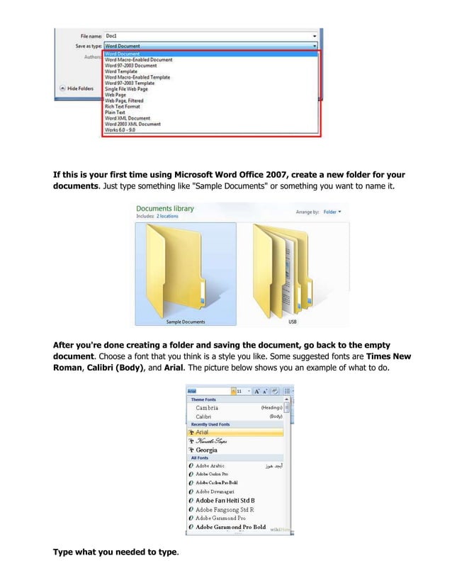 How to use microsoft word | DOCX