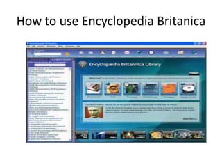 How to use modern dictionaries and encyclopedia in | PPT