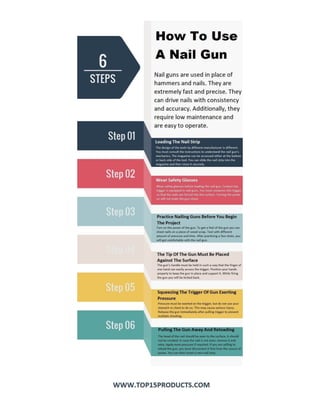 6 simple steps to use nail gun. | PDF