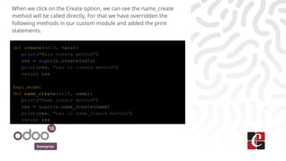 How to use name_create method in Odoo 18 | PPTX