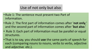 How to use 'not only but also | PDF