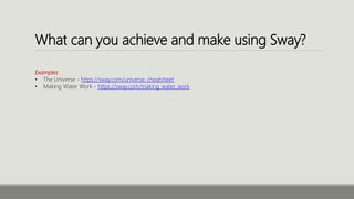 How to use Office365 Sway in the education system and in a corporate ...