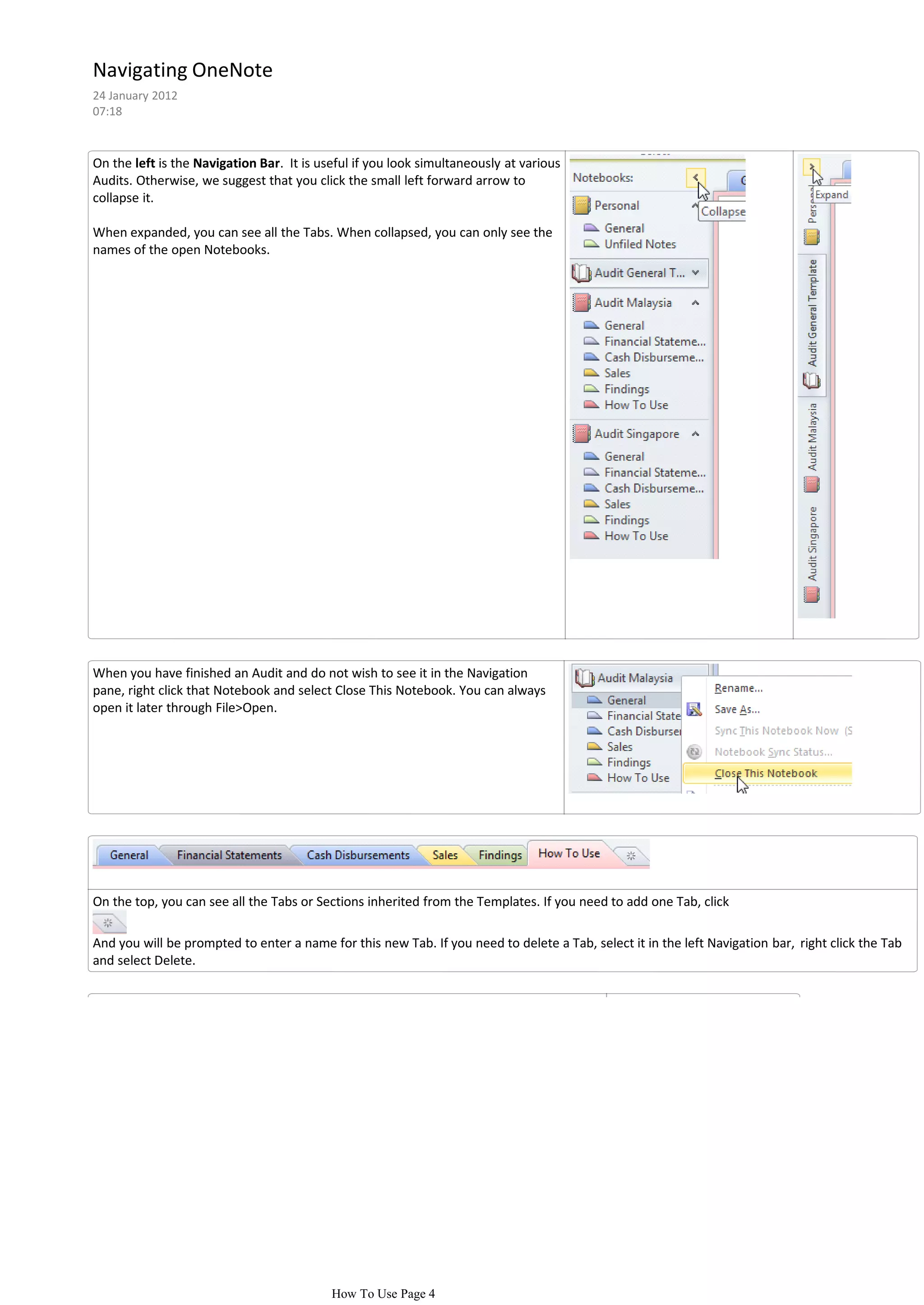 How To Use One Note For Documenting Your Audits | PDF